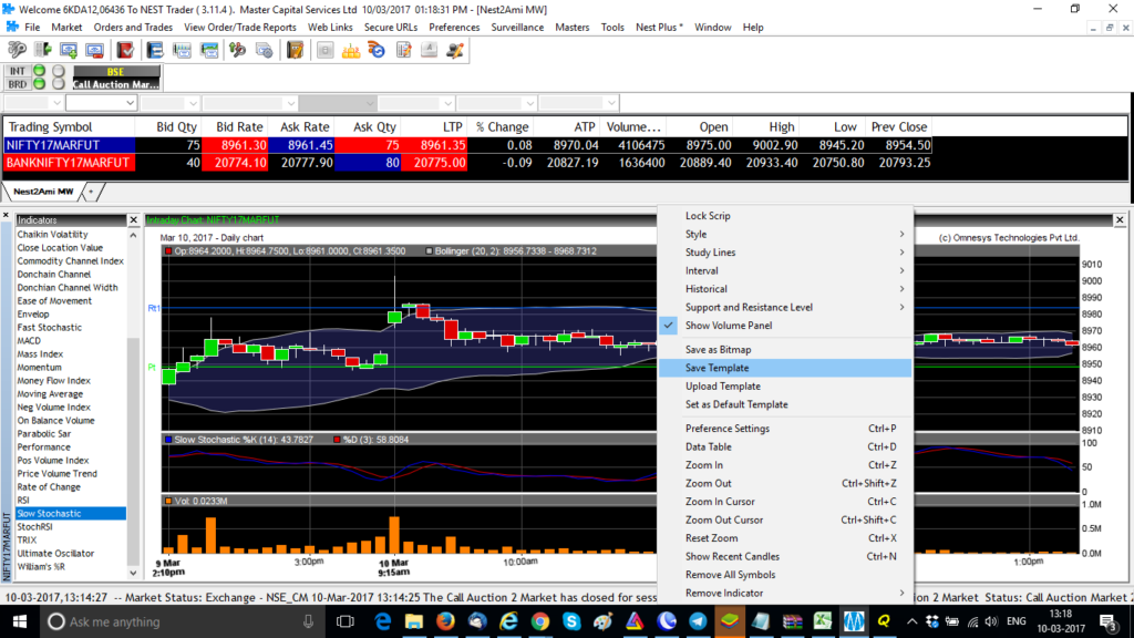 Guide to Omnesys Nest Trader Chart Settings - StockManiacs