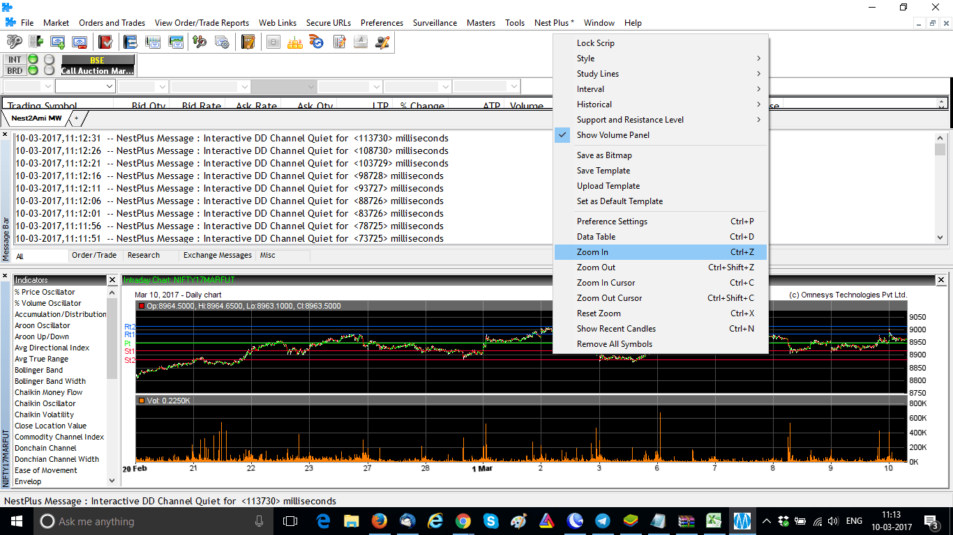 Guide to Omnesys Nest Trader Chart Settings - StockManiacs