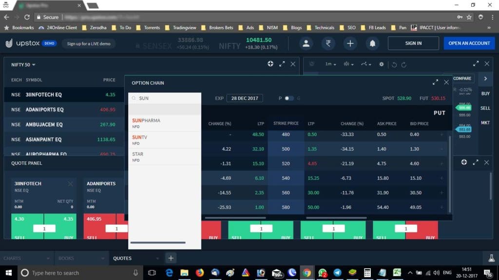 Option Chain Analysis For All NSE Stocks (FREE) - StockManiacs