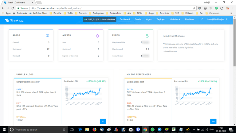 Zerodha Algo Trading Made Easy With STREAK - StockManiacs
