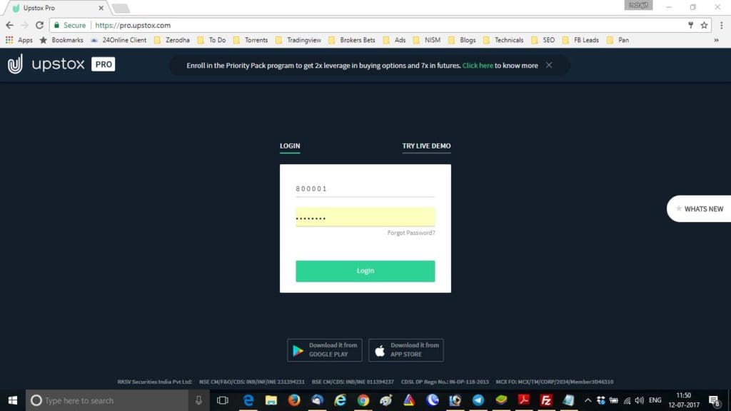 Upstox Pro Login, Demo with Review - StockManiacs
