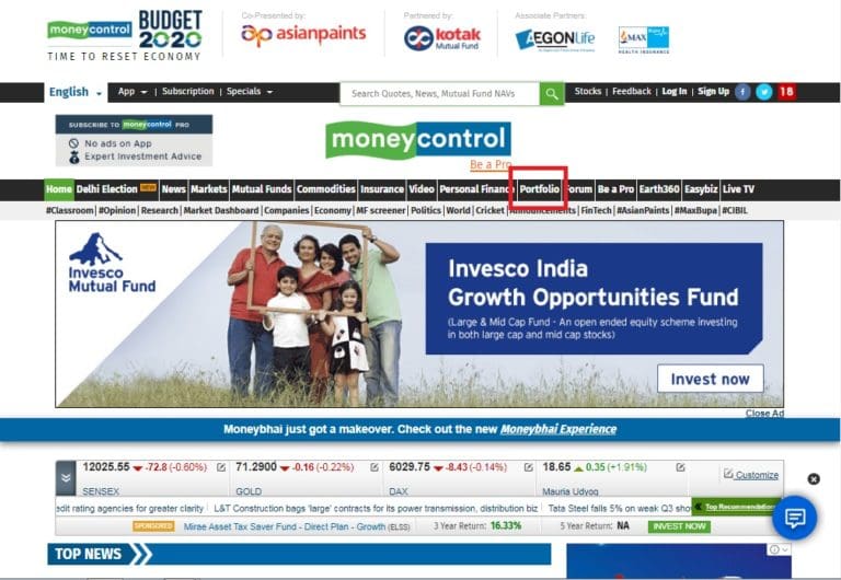 Moneycontrol Portfolio with Good Value Stocks - StockManiacs