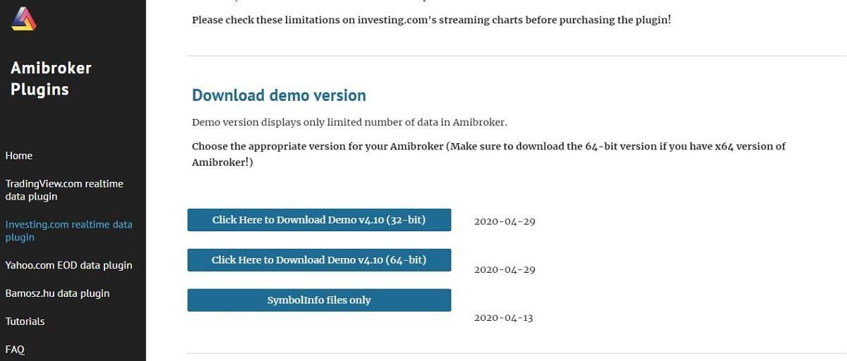 Free NSE Live Data for Amibroker from investing.com - StockManiacs