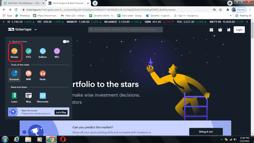 Why Ticker Tape is the Top Fundamental Stock Screener? - StockManiacs